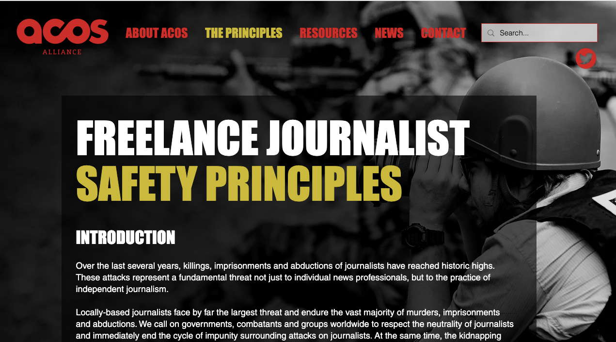 The Freelance Journalist Safety Principles