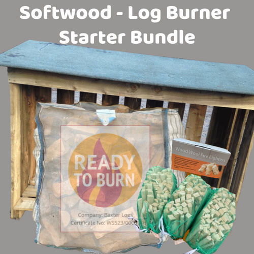 Softwood Log Burner Starter Bundle | Baxter Logs