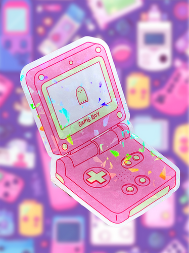 Game Boy Sticker (Ghost) | One Day Studios