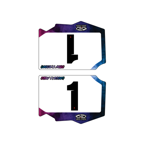2025 SBW Racing box Side Plate Insert (Galaxy) | Sin City Custom Decals ...