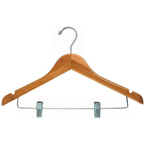 Ladie's Wooden Hangers with Hooks and Clips for Hotels | Otelia