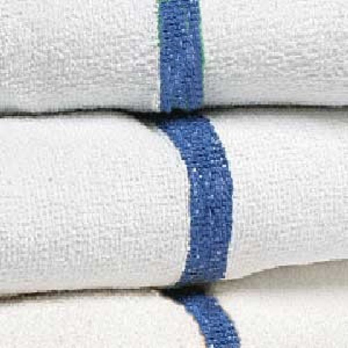 Serviettes de piscine pour hôtel - bandes bleues | Otelia