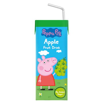 Peppa Pig Apple No Added Sugar Fruit Tetra Drink 200ml | namlow
