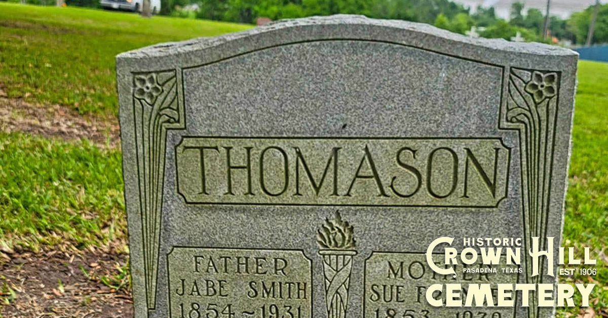 Thomason, Susan Frances “Sue” Oliver (Mother) - Crown Hill Cemetery ...