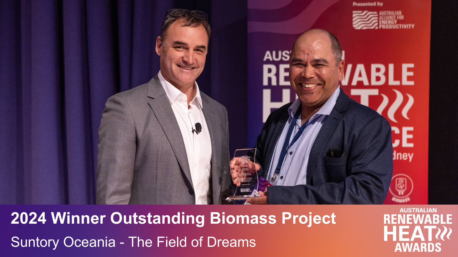 Australian Renewable Heat Awards 2024 Winner - Outstanding Biomass Project
