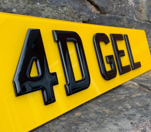 4D Ghost Number Plates | Standard | Short | Hex Lambo | Jap