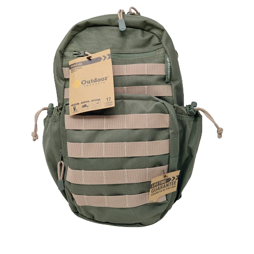 Morral Traverse Outdoor Rayas Verde y Marrón | Electrocable