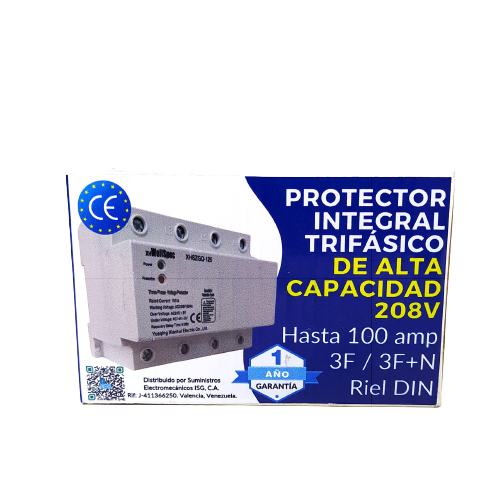 Protector Trifásico Integral 100A 208V WellSpec | Electrocable