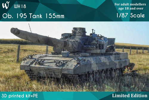 Obj. 195 Tank 155mm H0 | wmodelling