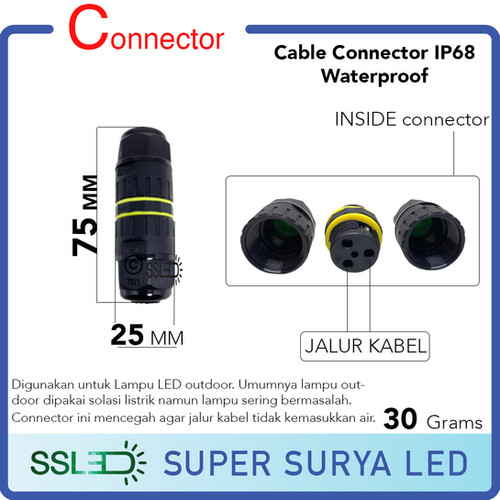 Connector Kabel Waterproof IP Connector IP68 Sambungan | ssledindonesia