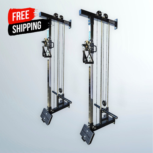 eSport Wall-mounted Dual Pully System With Low Row Set Of 2
