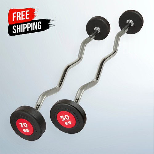 20LB TO 110LB FIXED URETHANE EZ BARBELL SET | eSport Fitness 1