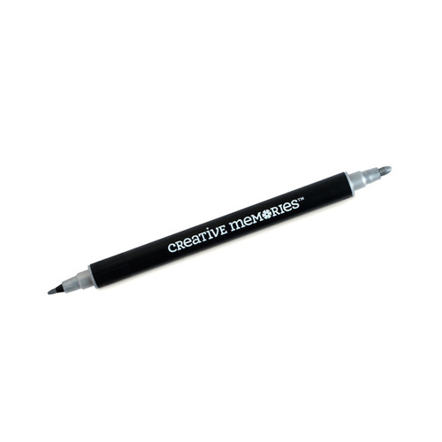 Silver Metallic Dual Tip Pen | website