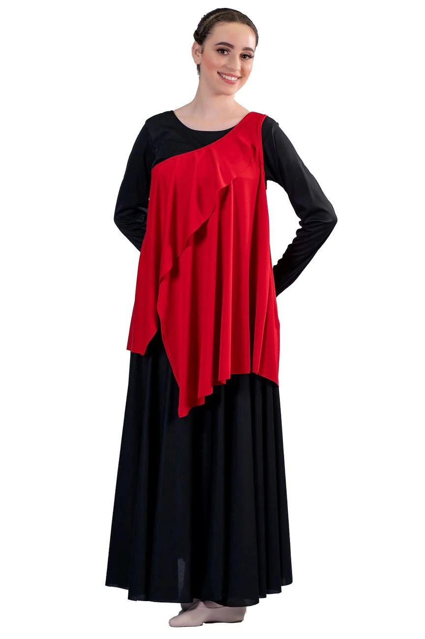 605-506 Asymmetrical Tunic | dancefashions