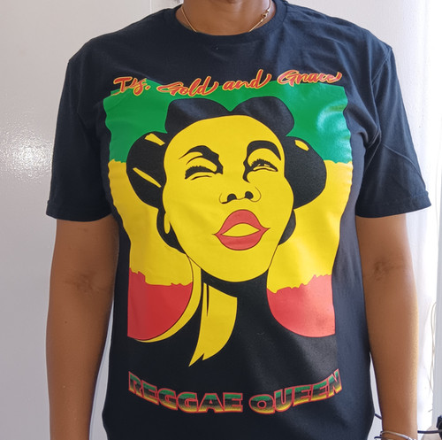 T Shirt REGGAE QUEEN T SHIRT by Yaawd Media | YAAWD MEDIA New