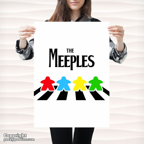 The Meeples of Abbey Road Poster | geeky-goodies