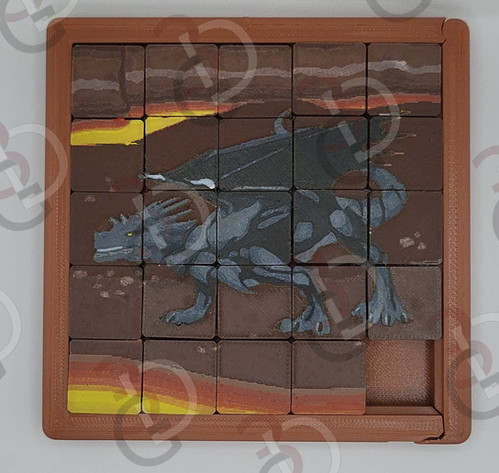 Runescape Black Dragon Slider Puzzle | 3D Gene Designs