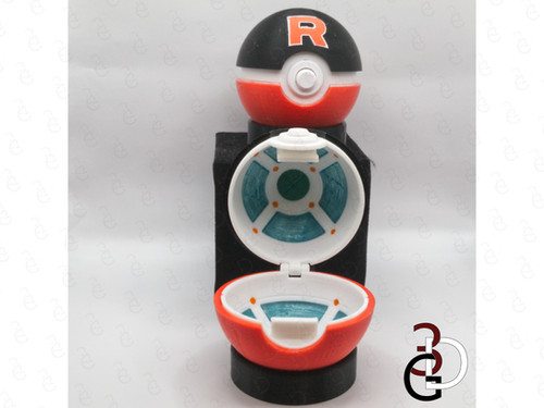 Functional Team Rocket Pokeball Fully Detailed | 3D Gene Designs
