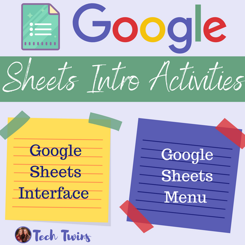 Google Sheets Intro Activities | Tech Twins
