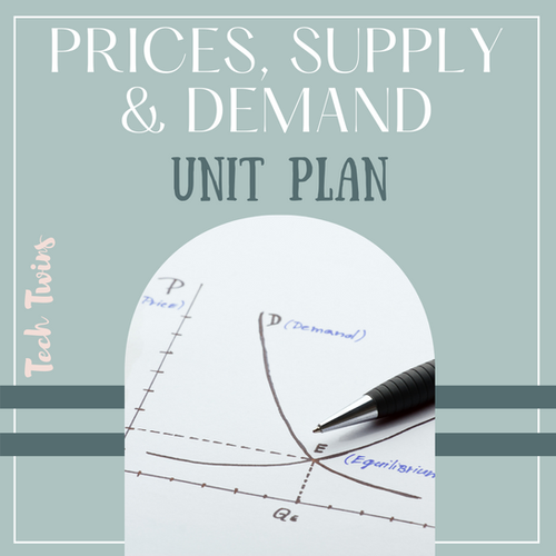 Prices, Supply & Demand Unit Plan | Tech Twins