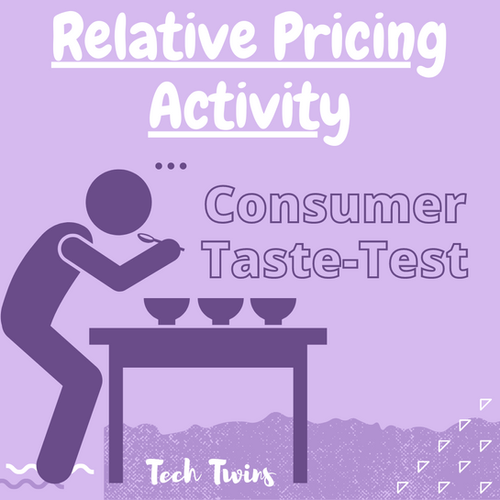 Relative Pricing Consumer Taste-Test Activity | Tech Twins