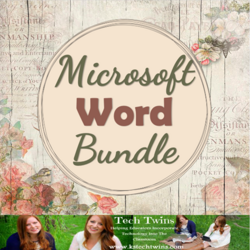 MICROSOFT WORD BUNDLE- Assignments, Projects, Quizzes, & Tests | Tech Twins