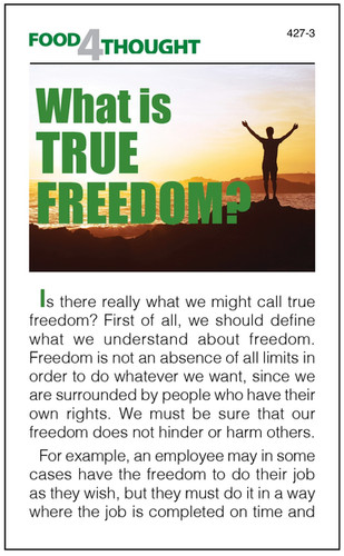 What is true freedom? (25 copies) | Editorial DIME