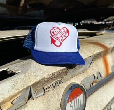Five Point Parts ROYAL BLUE & WHITE w/ red logo trucker hat | Five ...