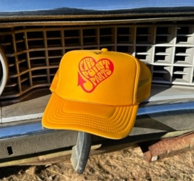 Five Point Parts YELLOW w/ red logo trucker hat | Five Point Parts