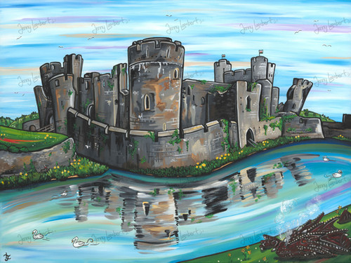Caerphilly Castle | jennylambertart