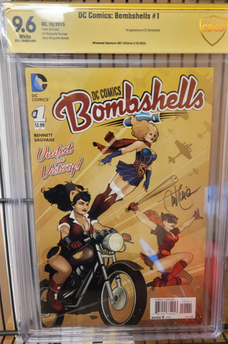 Ant Lucia signed DC Comics: Bombshells #1 CBCS 9.6 | The Comic Cop