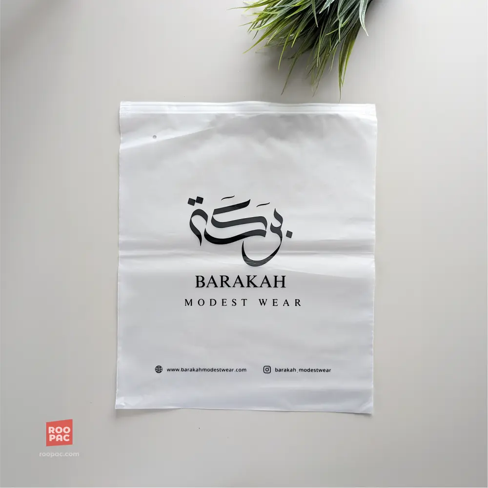 Custom Printed Frosted Zip Lock Pouches Buy Online | Misty Bags by Roopac