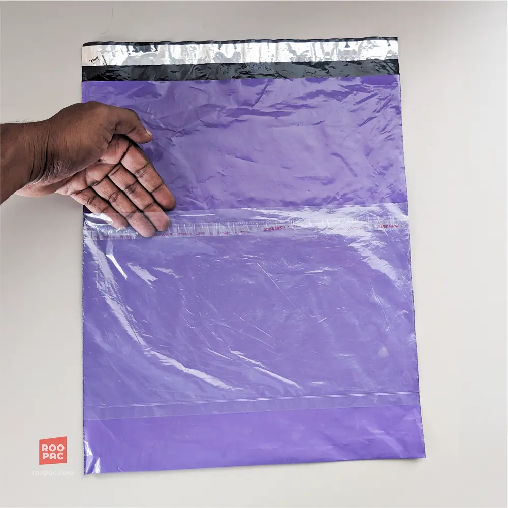 Custom Printed Purple Poly Mailer Bags online | Roopac Courier Bags for ...