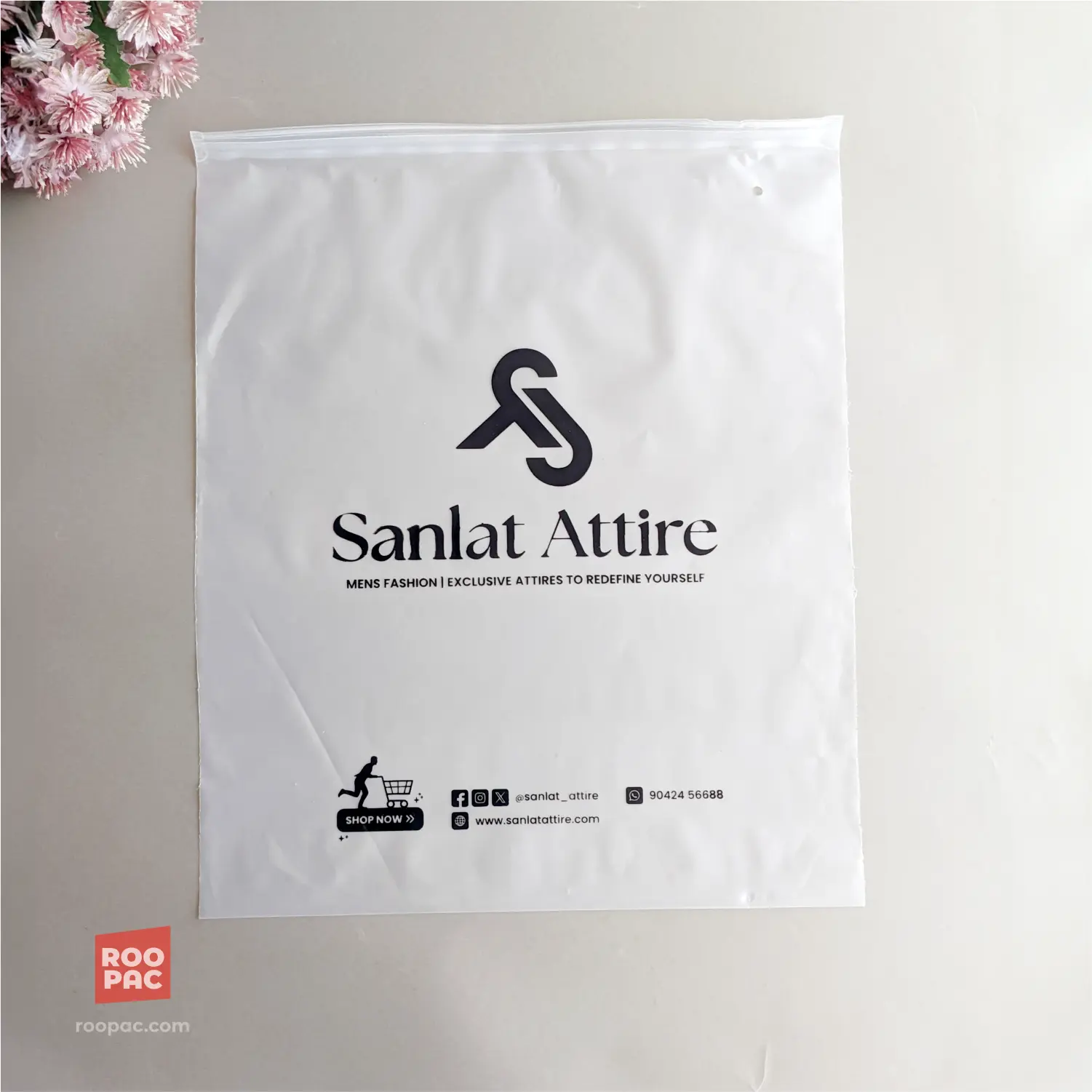 Custom Printed Frosted Zip Lock Pouches Buy Online | Misty Bags by Roopac