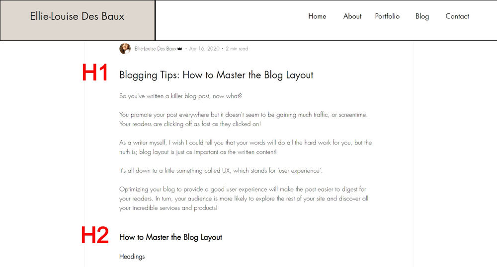 Blogging Tips: How to Master the Blog Layout