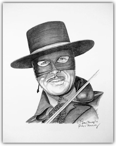Zorro Print Signed by Artist George Murray | Tinker Bell Talks