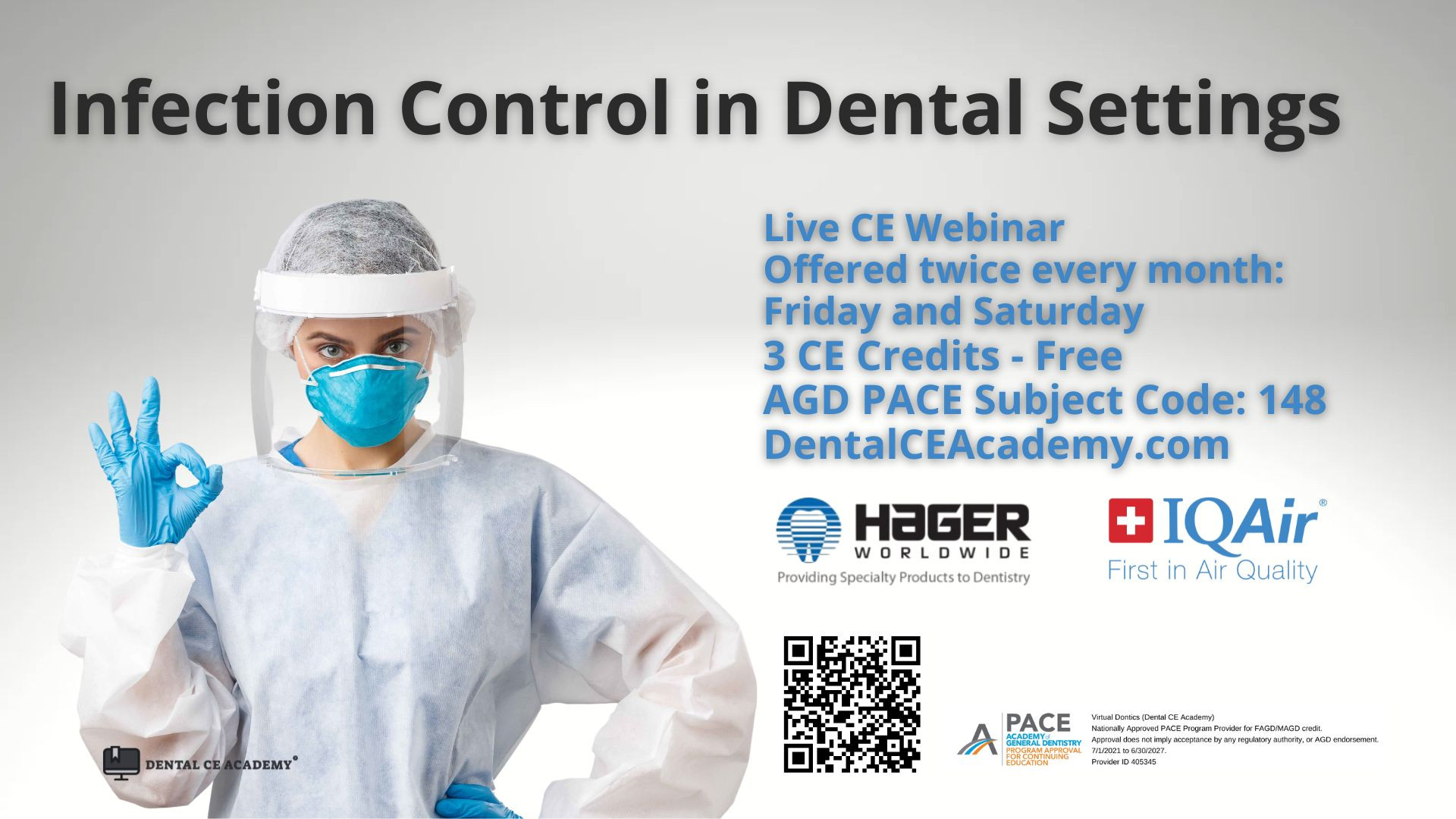 Dental Infection Control CE | Free 3 CE | AGD PACE | Dental CE Academy