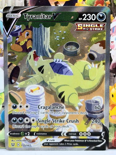 Tyranitar V Alt Art Rare Full Art 155/163 - Battle Styles | Poison Storm