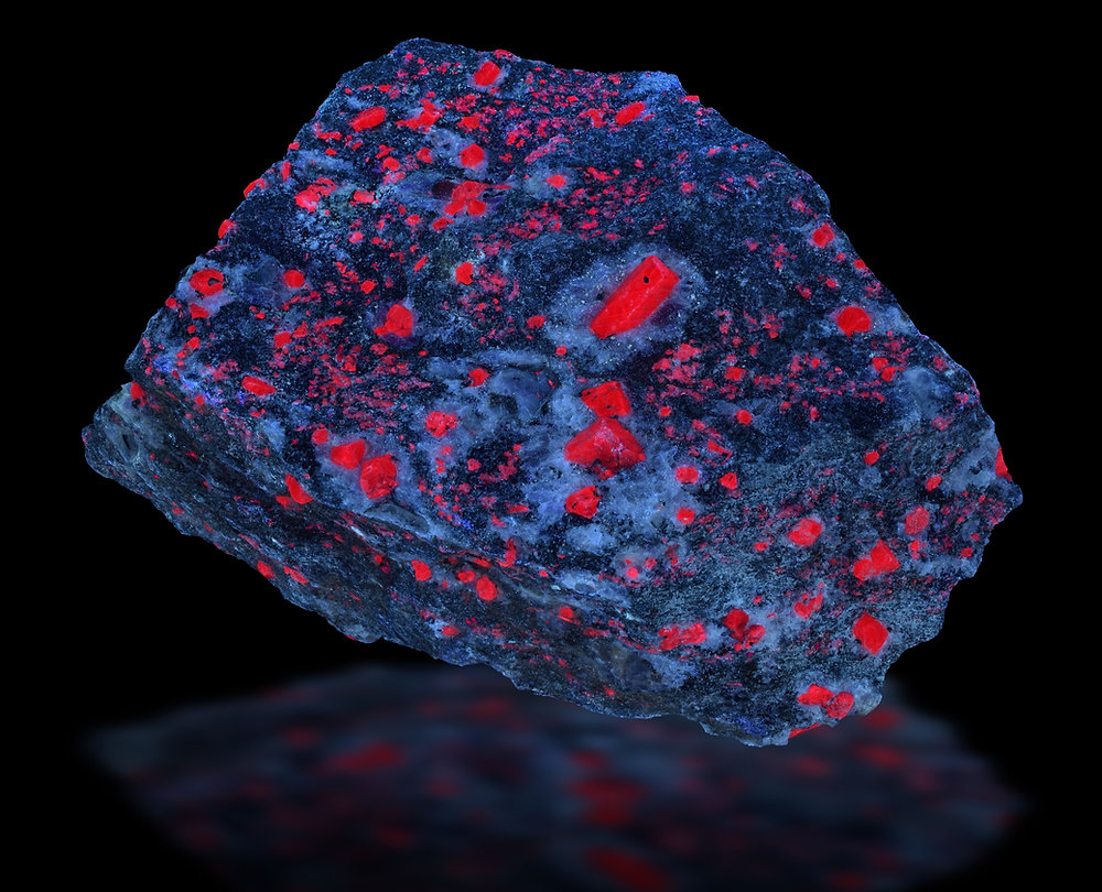 Ruby Crystals in Matrix, Mysore, India