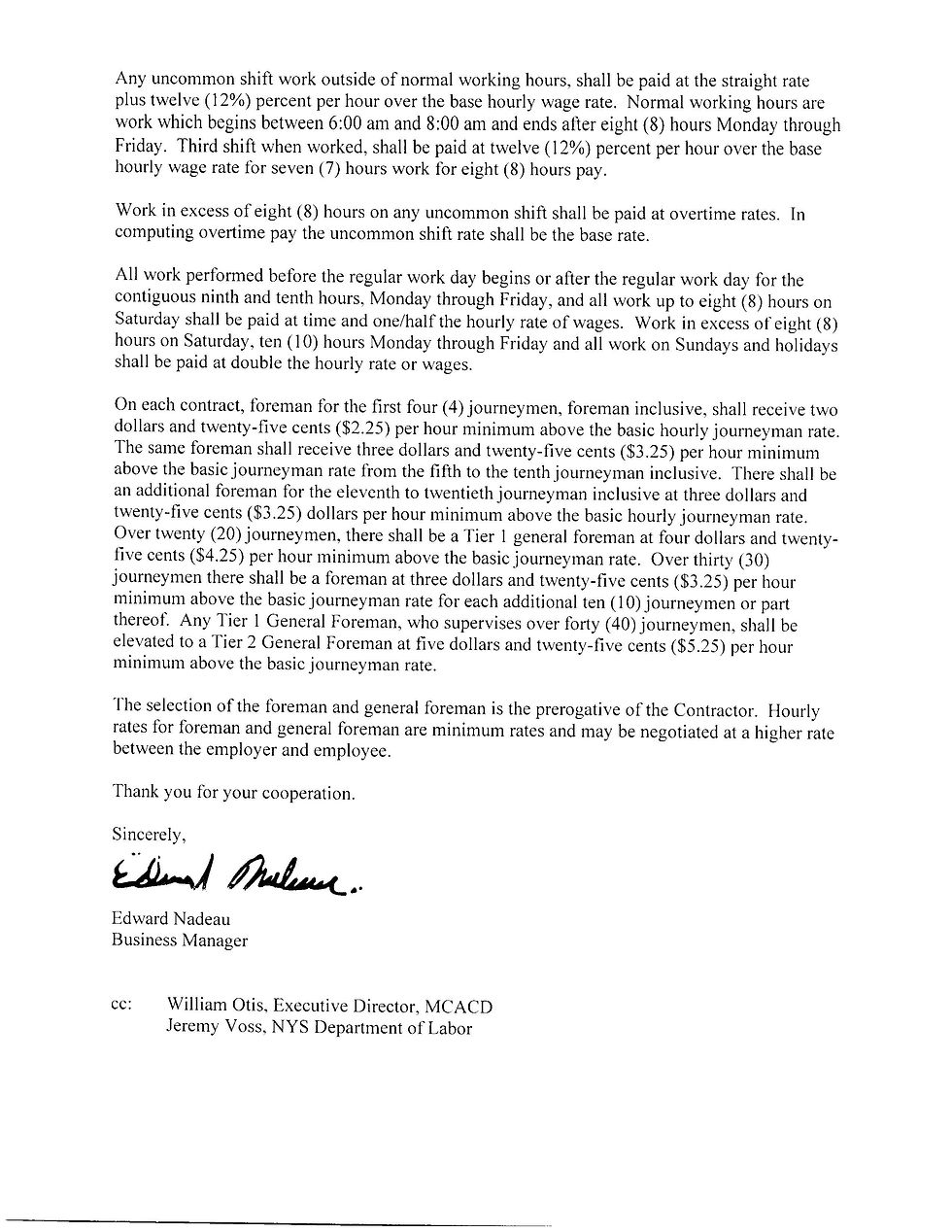 Wage Rates | UA Local 7