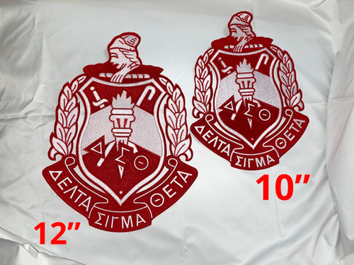DST Crest Fully Embroidered Iron-on Patch | Living Greek