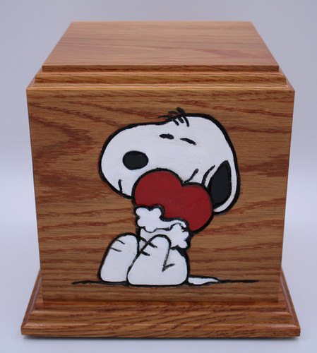 Carved Snoopy Pet Urn / Gun | Fairmont Cremation U