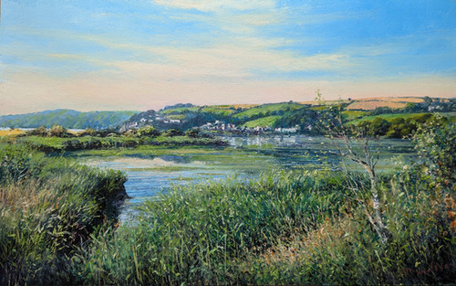 MIDSUMMER ON SLAPTON LEY Oil Painting | John Donaldson Art
