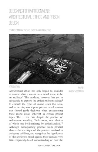 V4N1 - Designing for Imprisonment / Dominique Moran, Yvonne Jewkes ...