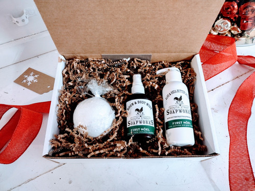 Bath Bomb, Spray, & Lotion Gift Box | SouthStreetSoapworks