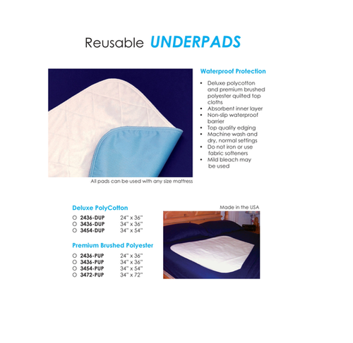 REUSABLE UNDERPADS | Twin City Pharmacy