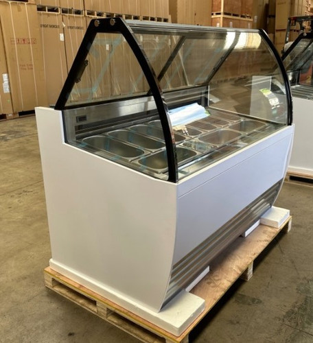171-0150 10 Pan Self Contained Full Service Gelato Display Cooler | GES