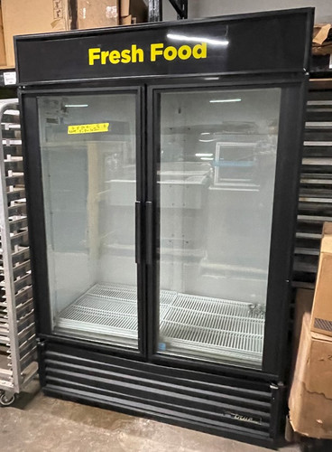 72-0362 True GDM-49 Glass 2 Door Self Contained Cooler | GES