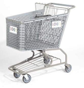 93-0005 Medium Plastic Shopping Cart Model PC20 | GES