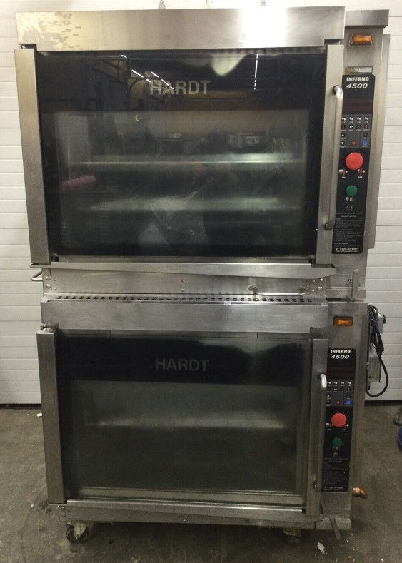 167-0091 Hardt 4500 Inferno Double Stack Natural Gas Rotisserie Oven | GES